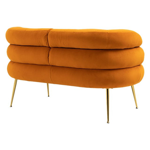 50 Inch Velvet Loveseat Sofa 2 Seat Sofa Couch With Metal Frame And T